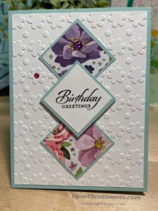Diamond Scrap Card - Heart Sentiments